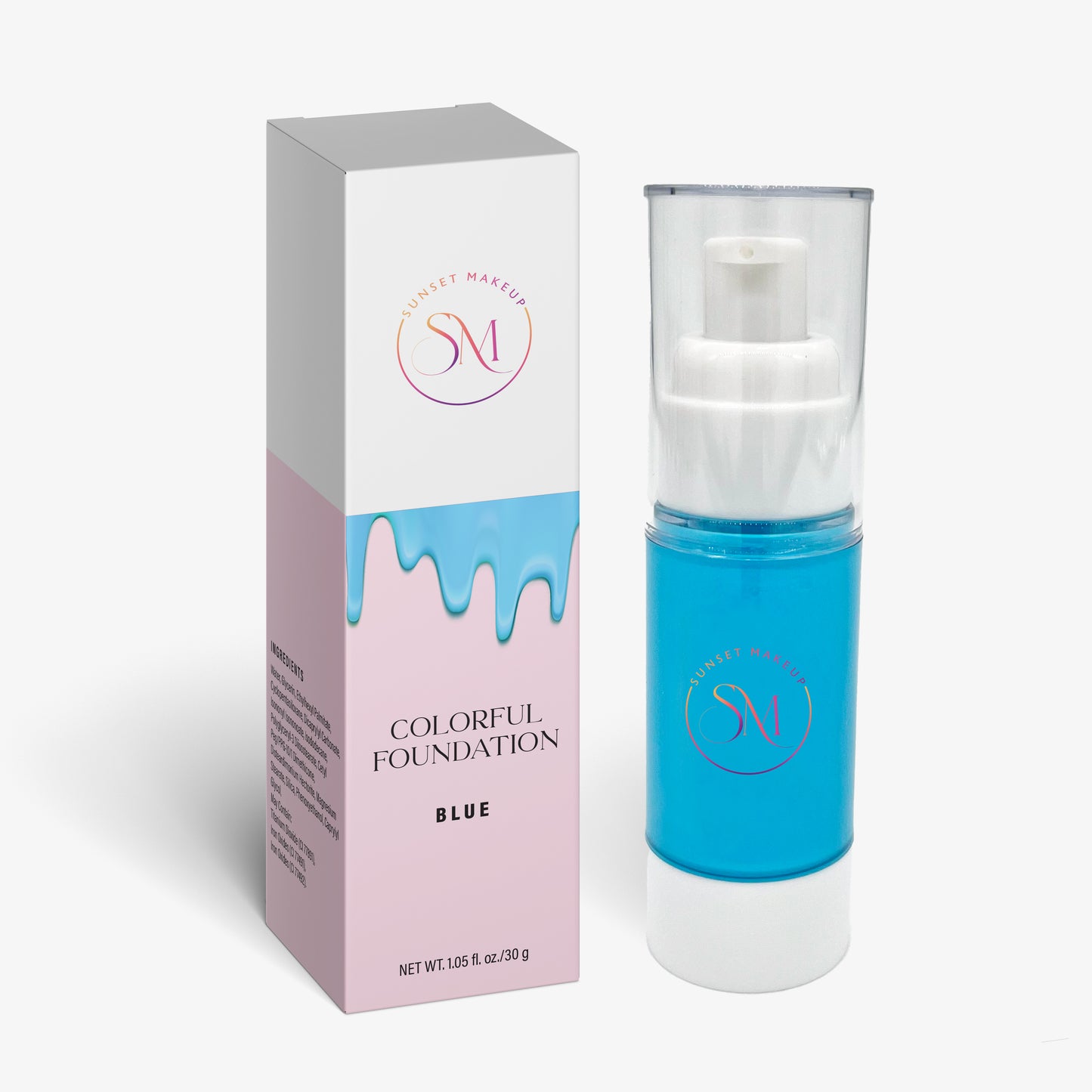 Colorful Foundation – Sunset Makeup