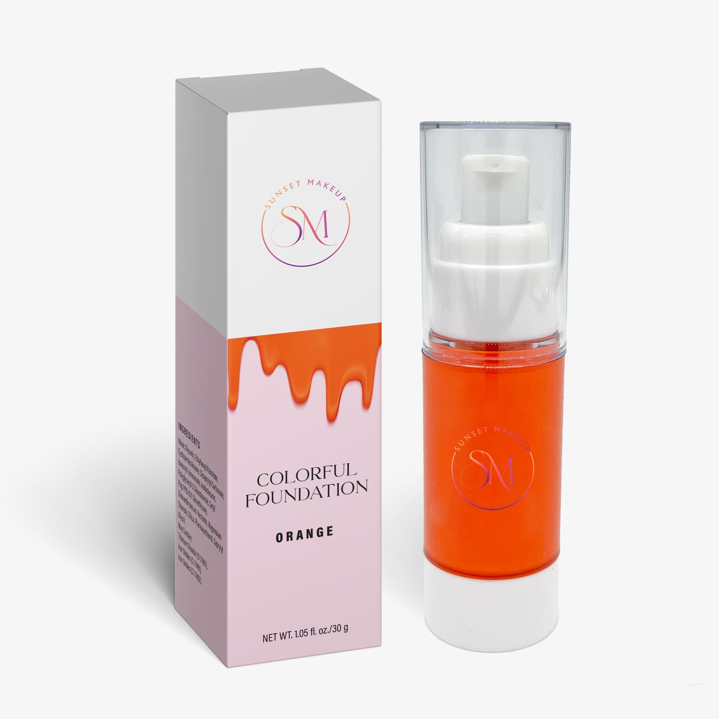 Colorful Foundation – Sunset Makeup