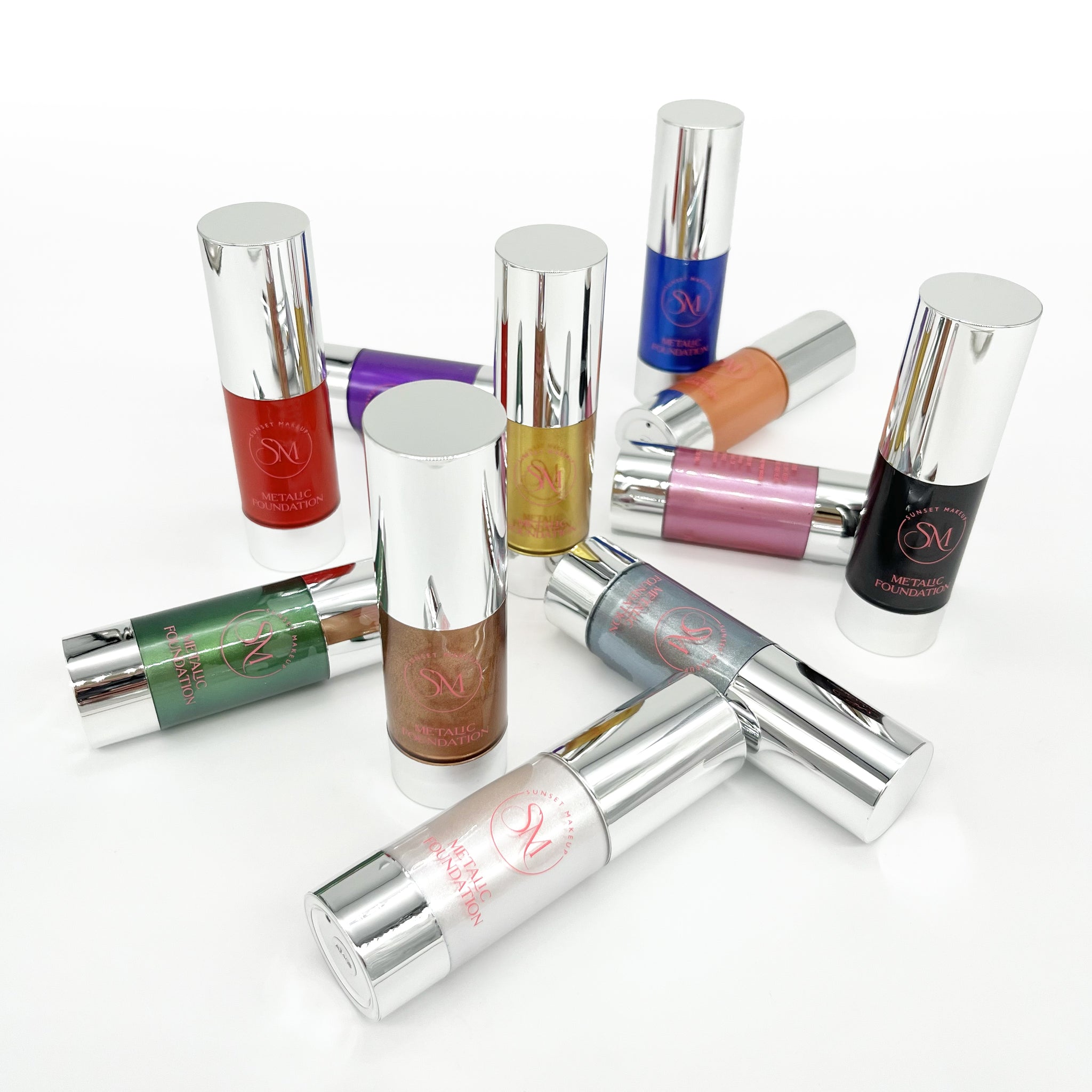 11 pc BUNDLE Metallic Foundations – Sunset Makeup