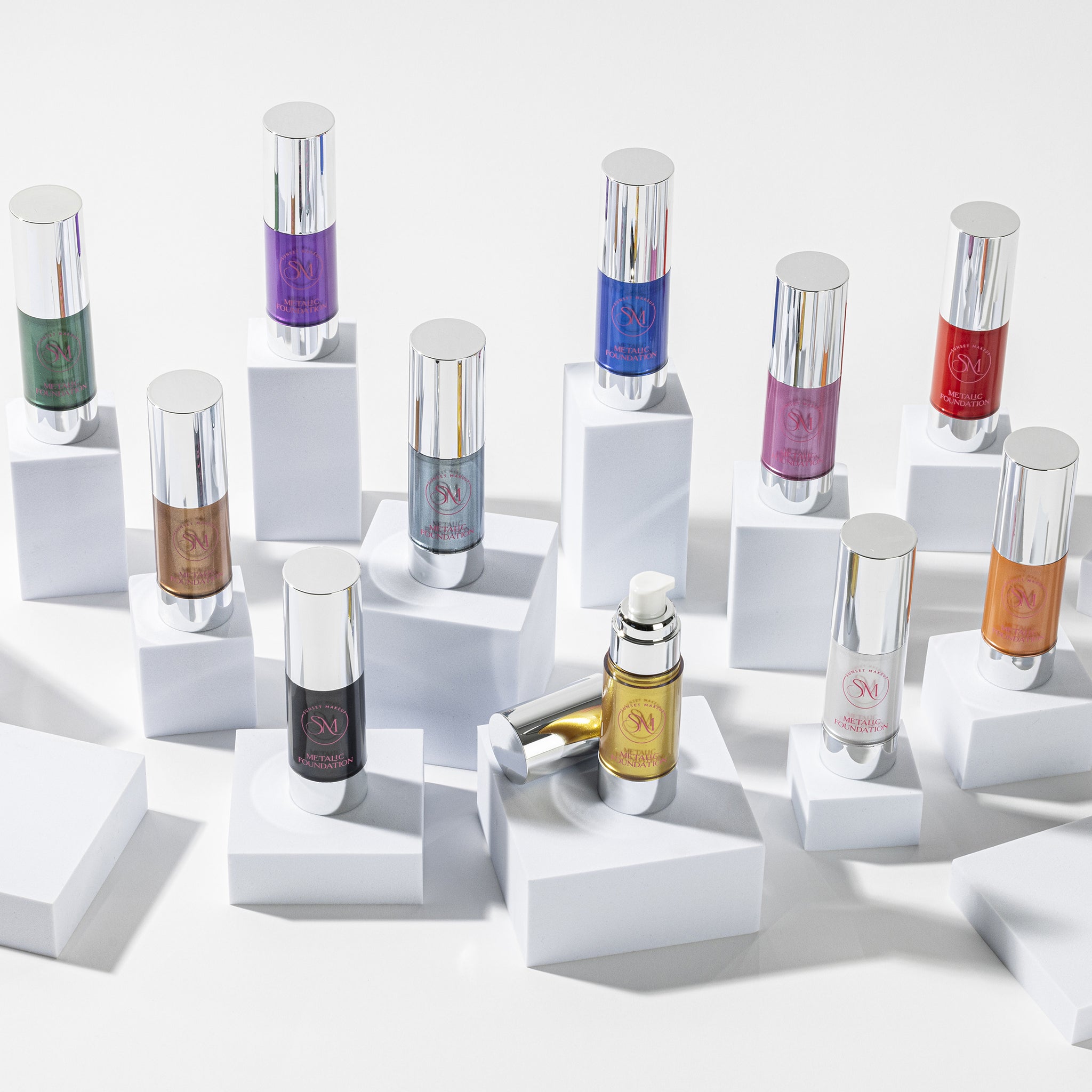 Metallic Foundation – Sunset Makeup