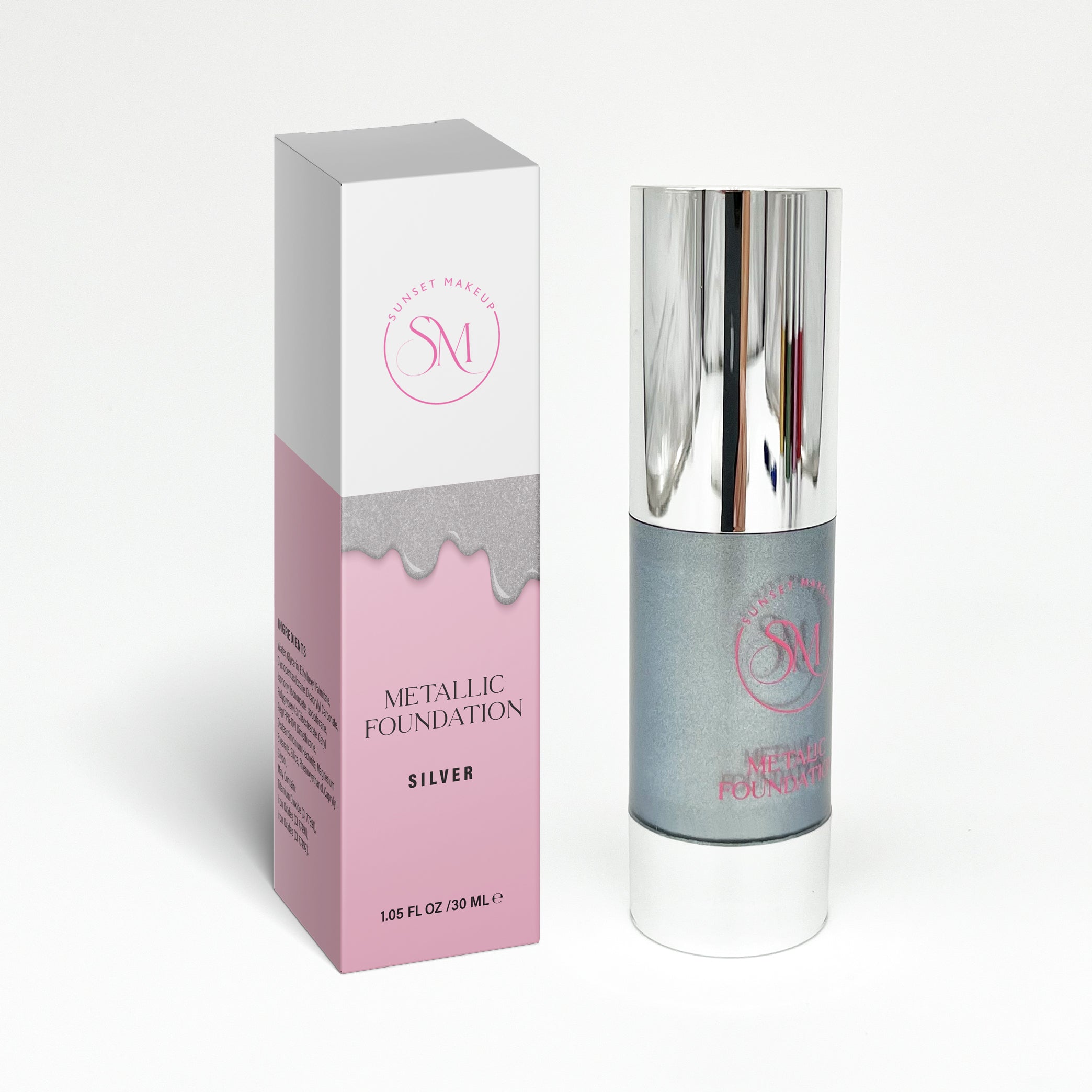 Metallic Foundation – Sunset Makeup